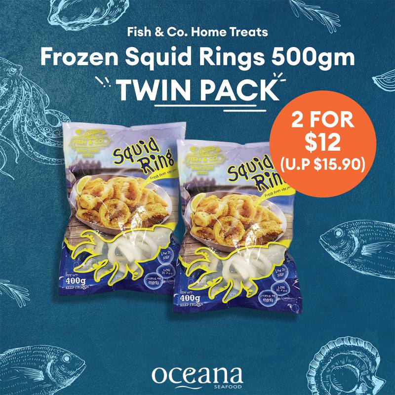 Frozen Squid Rings Twin Pack